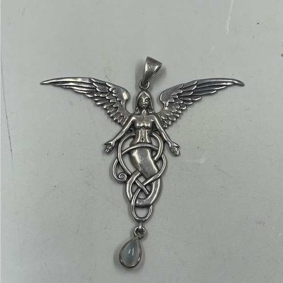 Jewelry | Designer P Borda 925 Sterling Silver Quartz Caduceus Angel Of ...